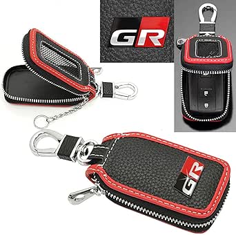 Amazon.co.jp: セダン車 トヨタ車 タイプ12GR BR トヨタ GR キーケース ブラック&レッド トヨタ GR 純正 ...
