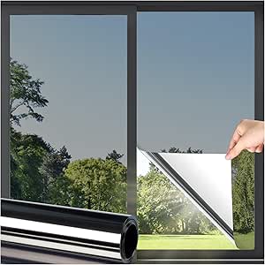 Amazon.com: DOWELL Window Privacy Film, One Way Window Tint for Home, Static Cling Anti UV Sun ...