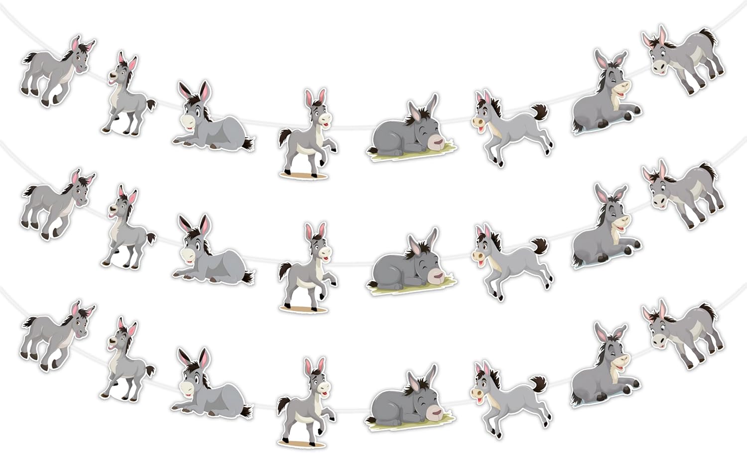 Amazon Shadoamp Donkey Party Garland 3pcs Donkey Party
