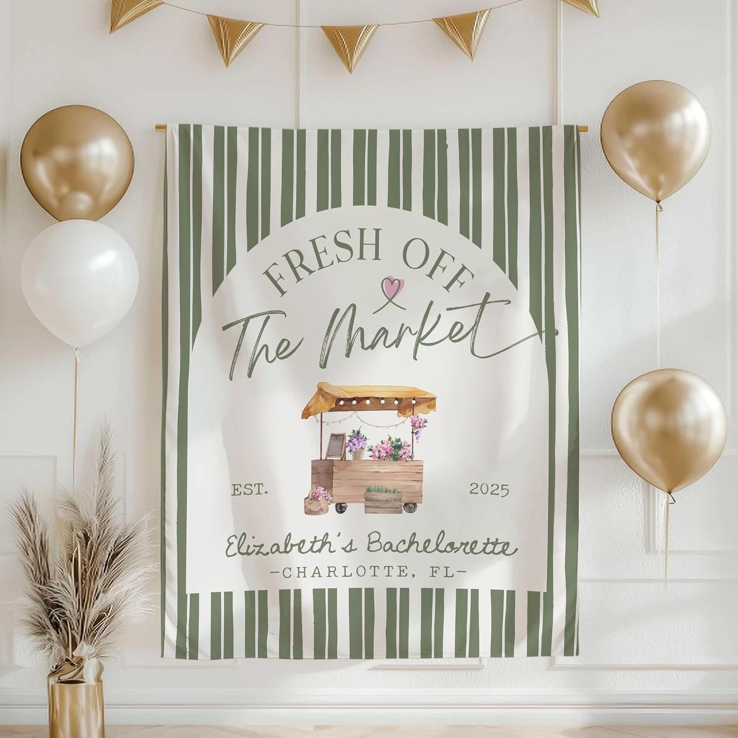 Amazon.com: Rubitu Personalized Fresh Off The Market Bridal Shower ...