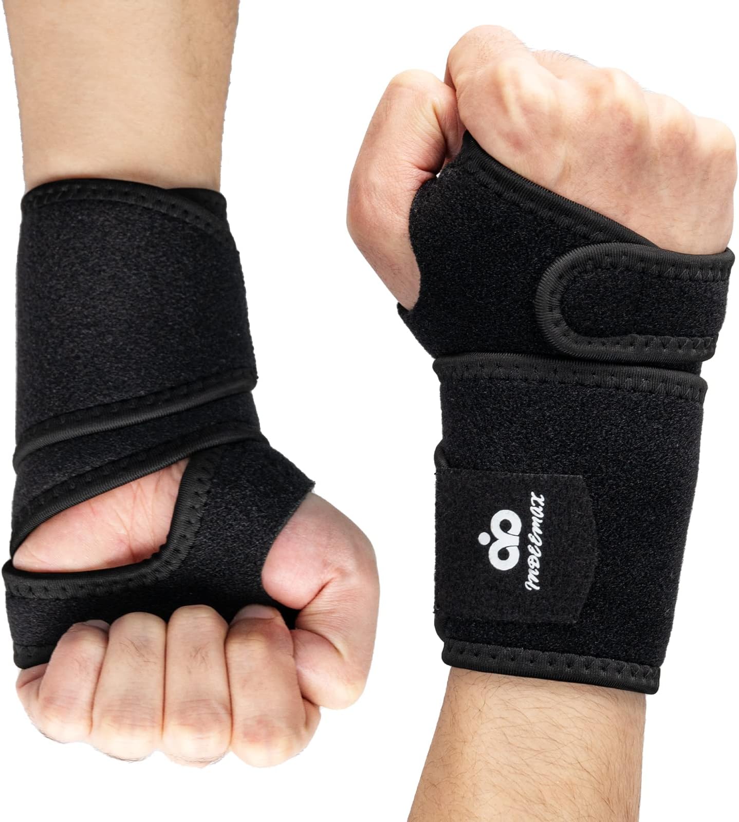 Amazon.com: INDEEMAX 2 Pack Copper Wrist Brace Support for Carpal ...
