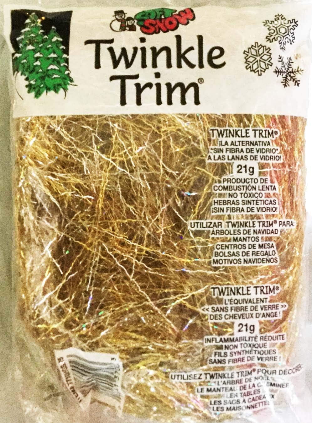 Amazon.com: Soft Snow Twinkle Trim, Iridescent Gold with Silver Strands ...