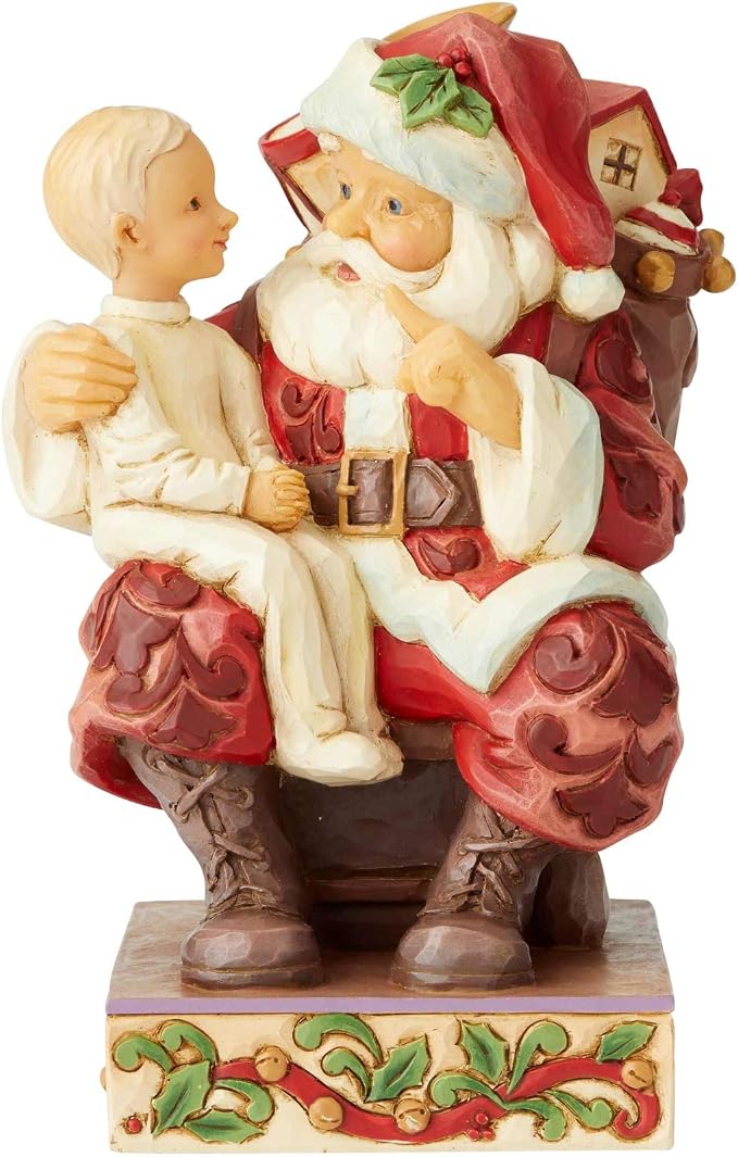 Amazon.com: Enesco Santa with Child on Lap Figurine : Home & Kitchen