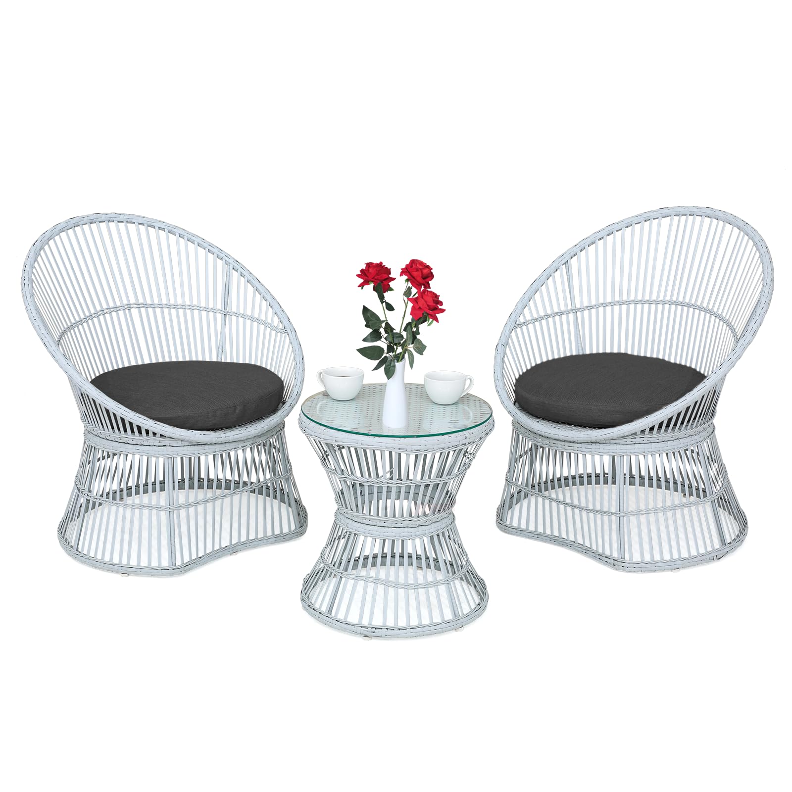 Amazon.com: Athena Collection Outdoor Patio Furniture Set Wicker Bistro ...