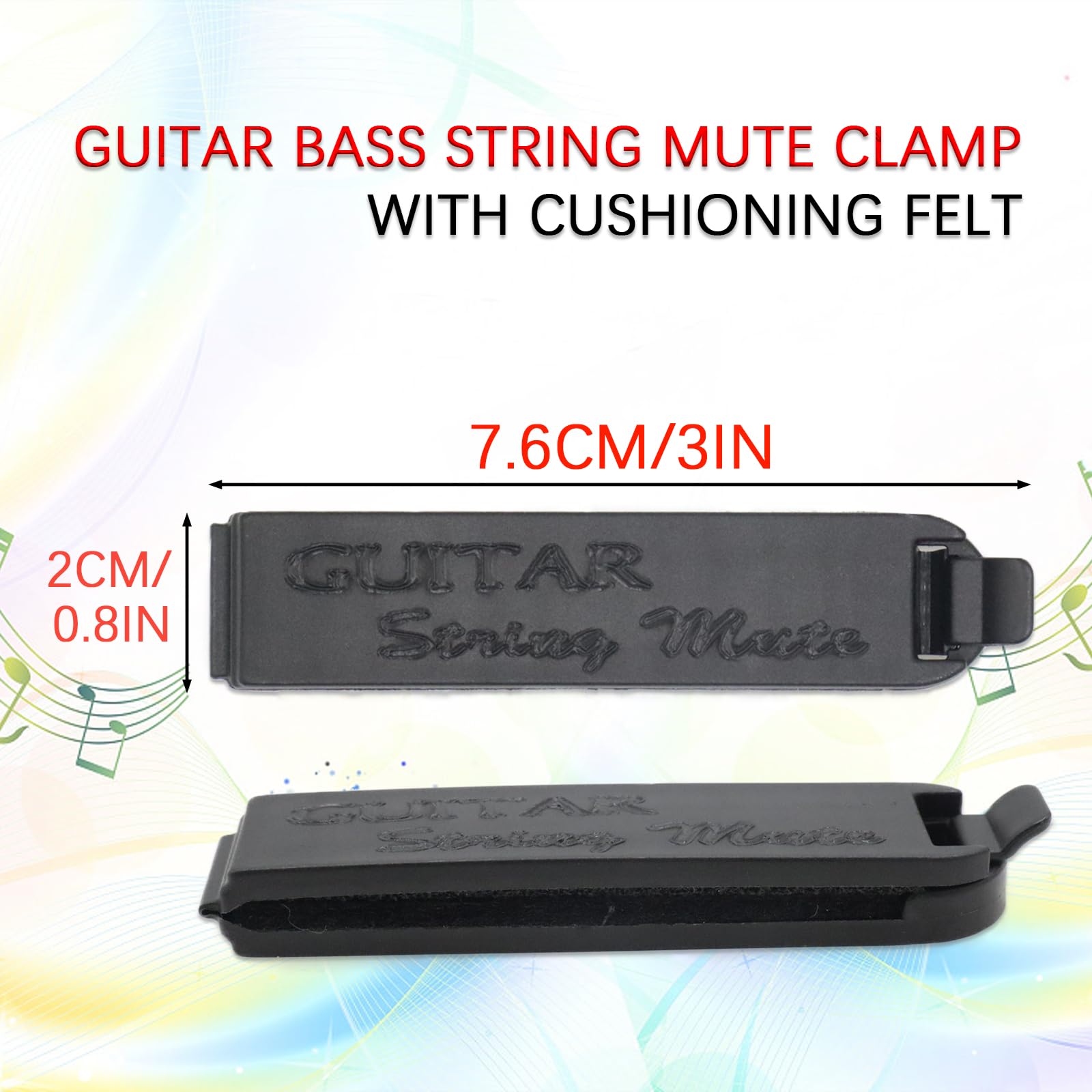 Snapklik.com : Cheerock Acoustic Guitar Mute & Soundhole Cover, 2-Pack ...