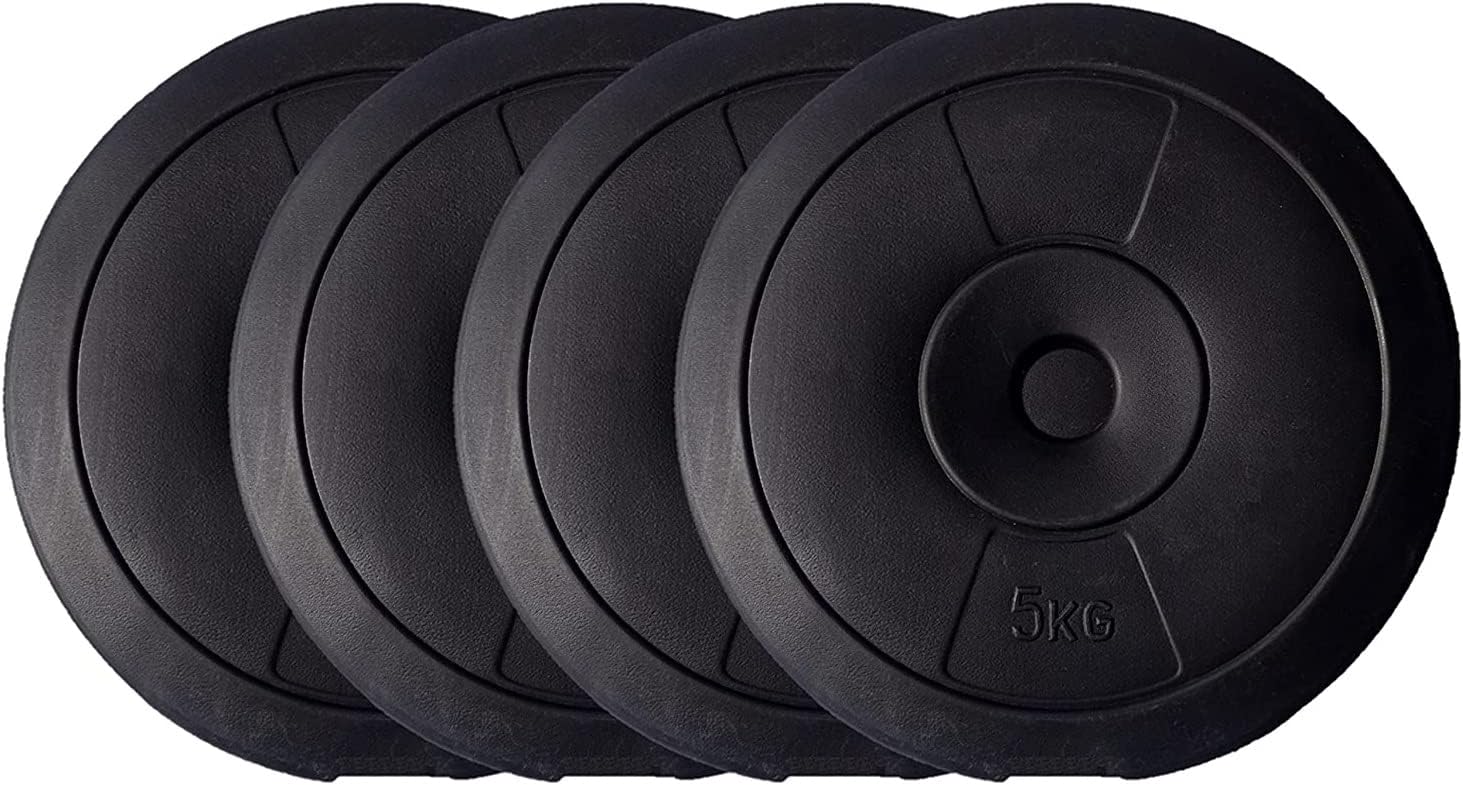BODY MAXX PVC Weight Plates 10 Kg x 2 Pcs (Black) (PVC10x2) : Amazon.in ...