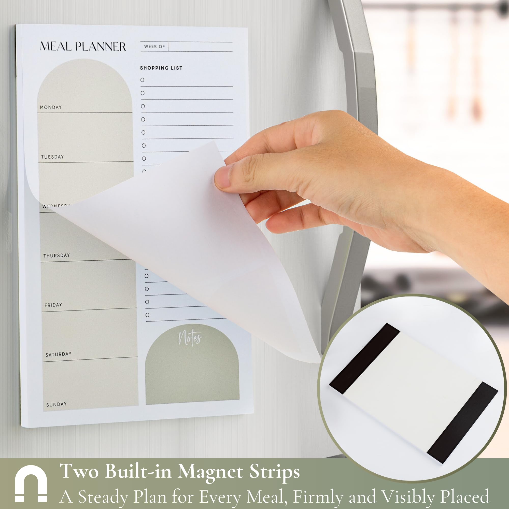 Snapklik.com : Magnetic Meal Planner 6x9 Inch Weekly Planning Notepad ...