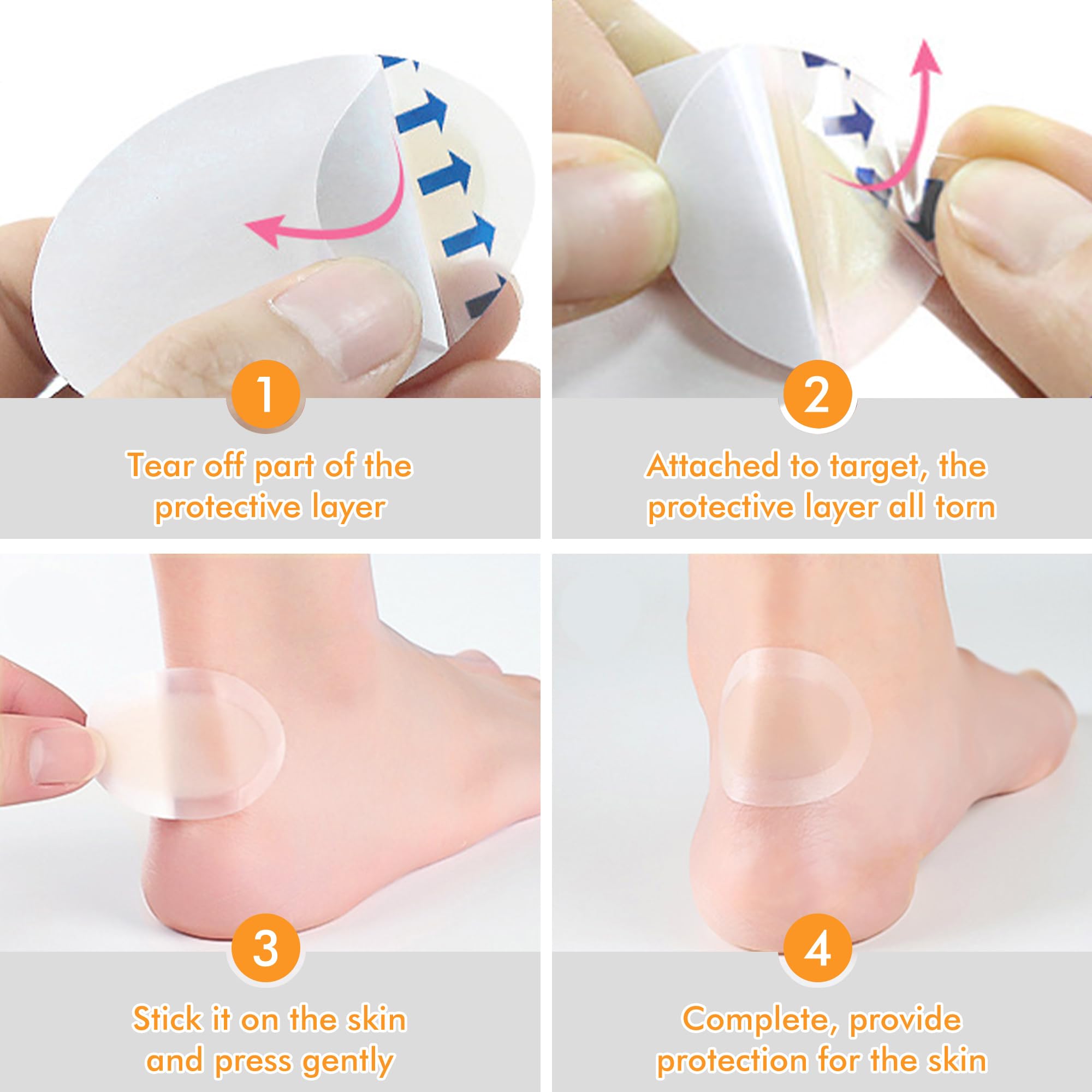 Snapklik.com : Blister Bandages For Feet Heel Blister Pads Hydrocolloid ...