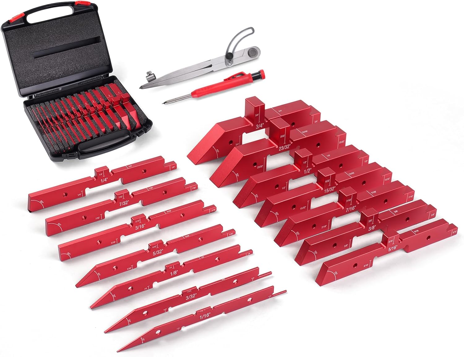 16PCS Setup Blocks Woodworking, Router Table Setup Bars, Aluminum Set ...