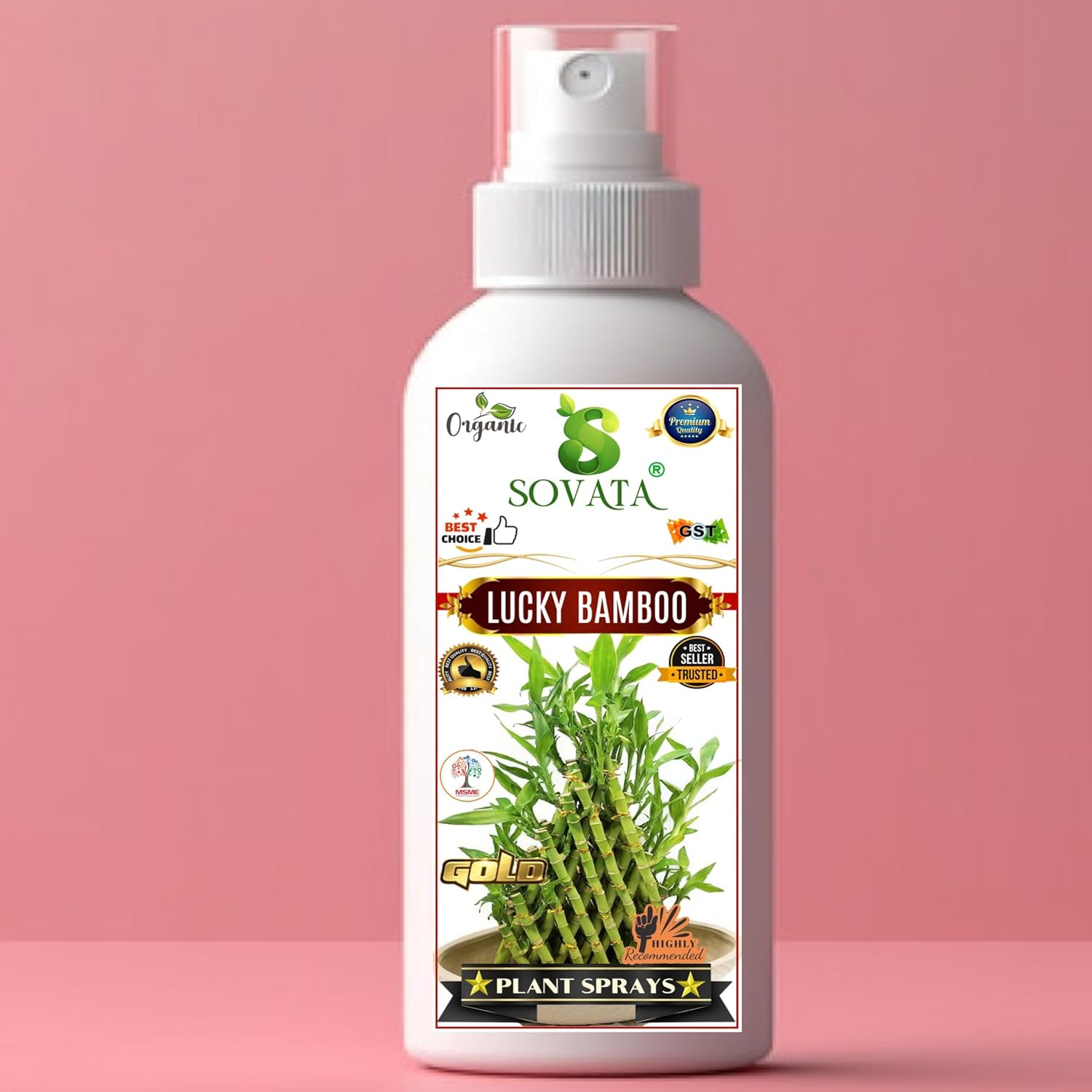 Sovata® Lucky Bamboo Plant Spray, Essential Organic Liquid Spray ...