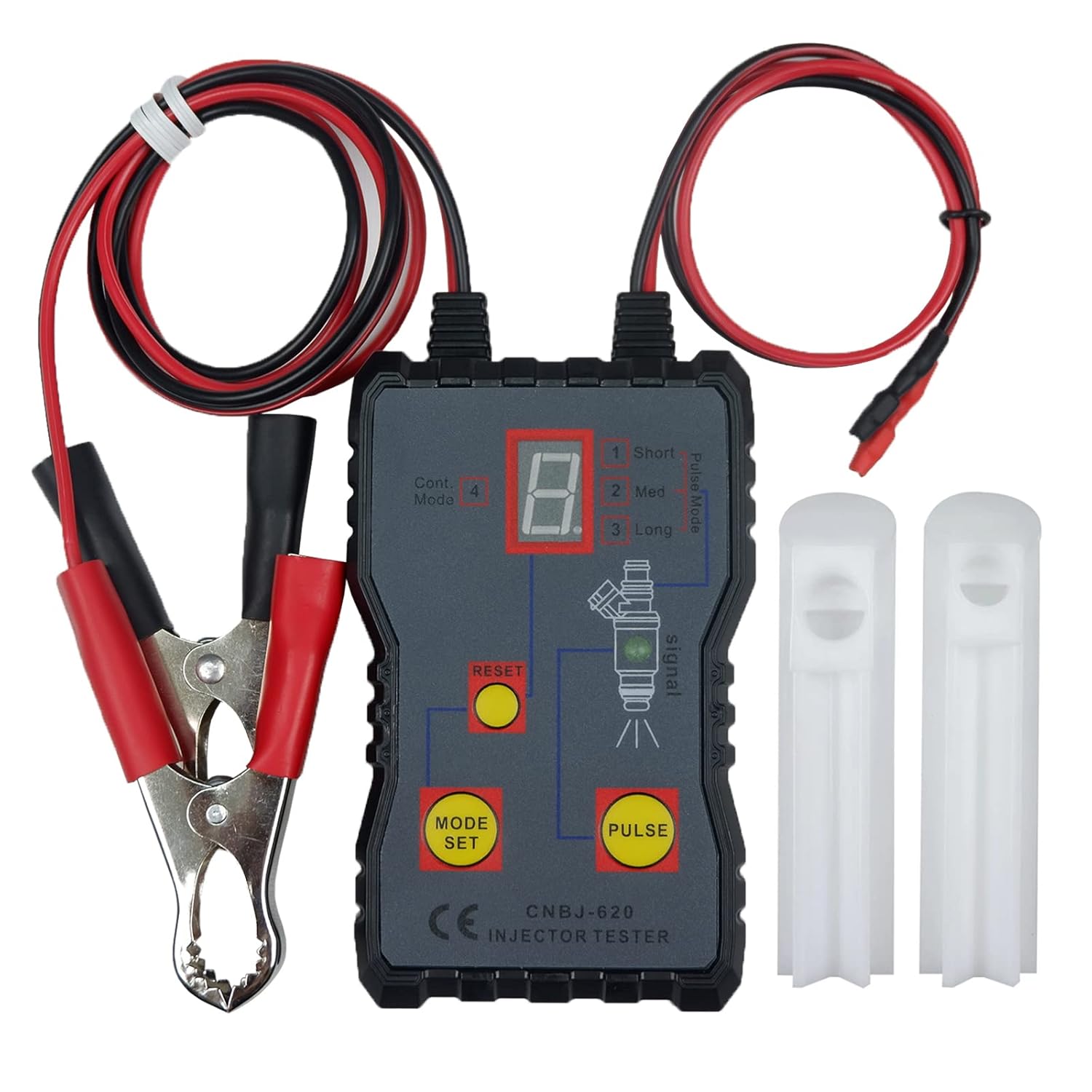 QI XIN Fuel Injector Tester & Adapter for Diagnosis and Cleaning of ...