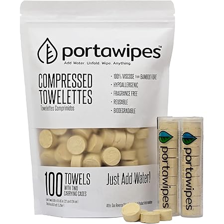 Amazon.com: Portawipes Compressed Toilet Paper Tablet Coin Tissues ...