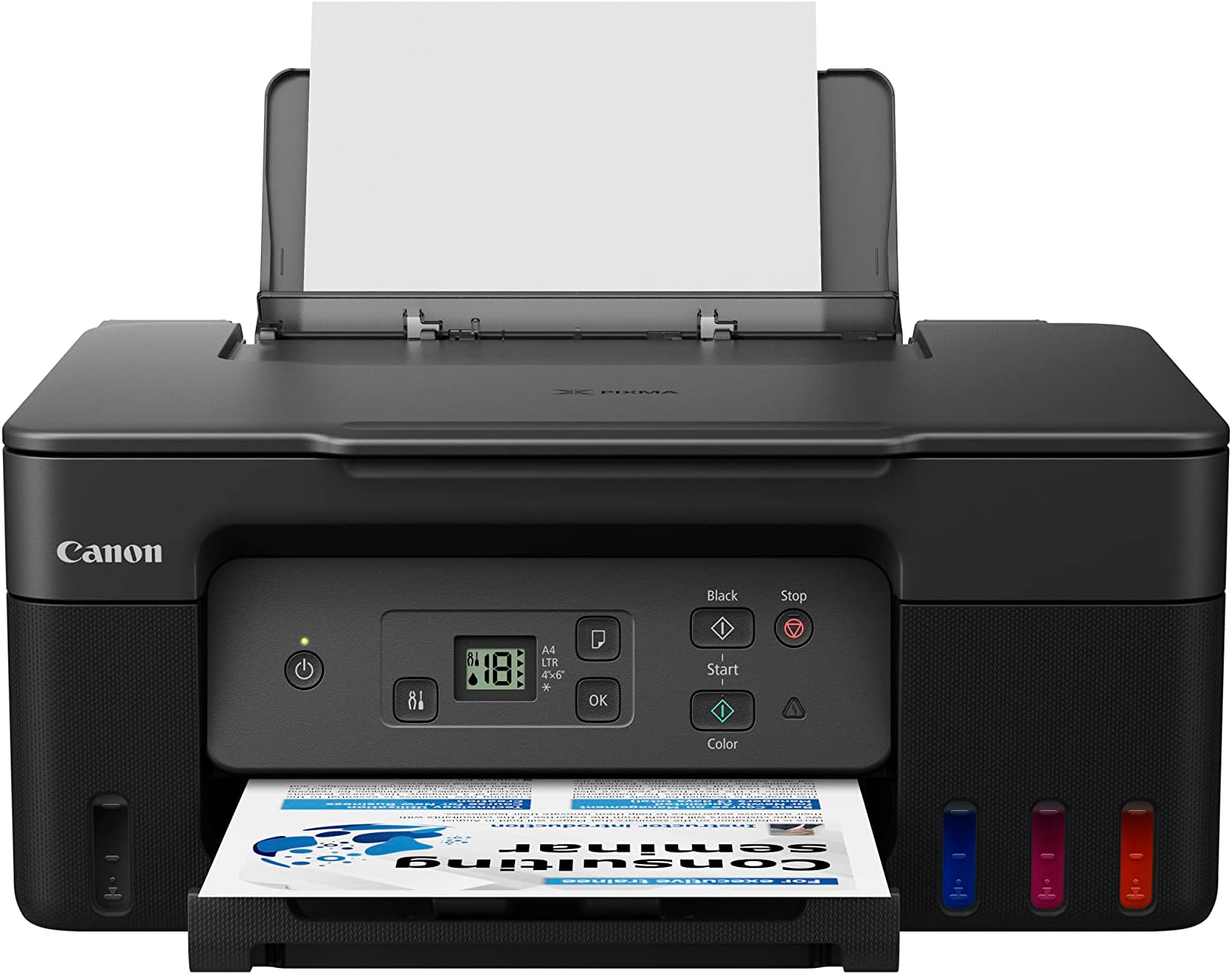 Canon PIXMA G2570 Colour 3-in-1 Refillable MegaTank Printer - A4 Print ...