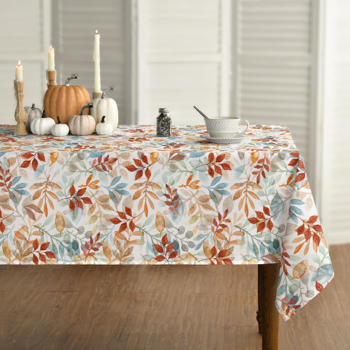 Horaldaily Fall Tablecloth 60x84 Inch Rectangular, Thanksgiving Autumn ...