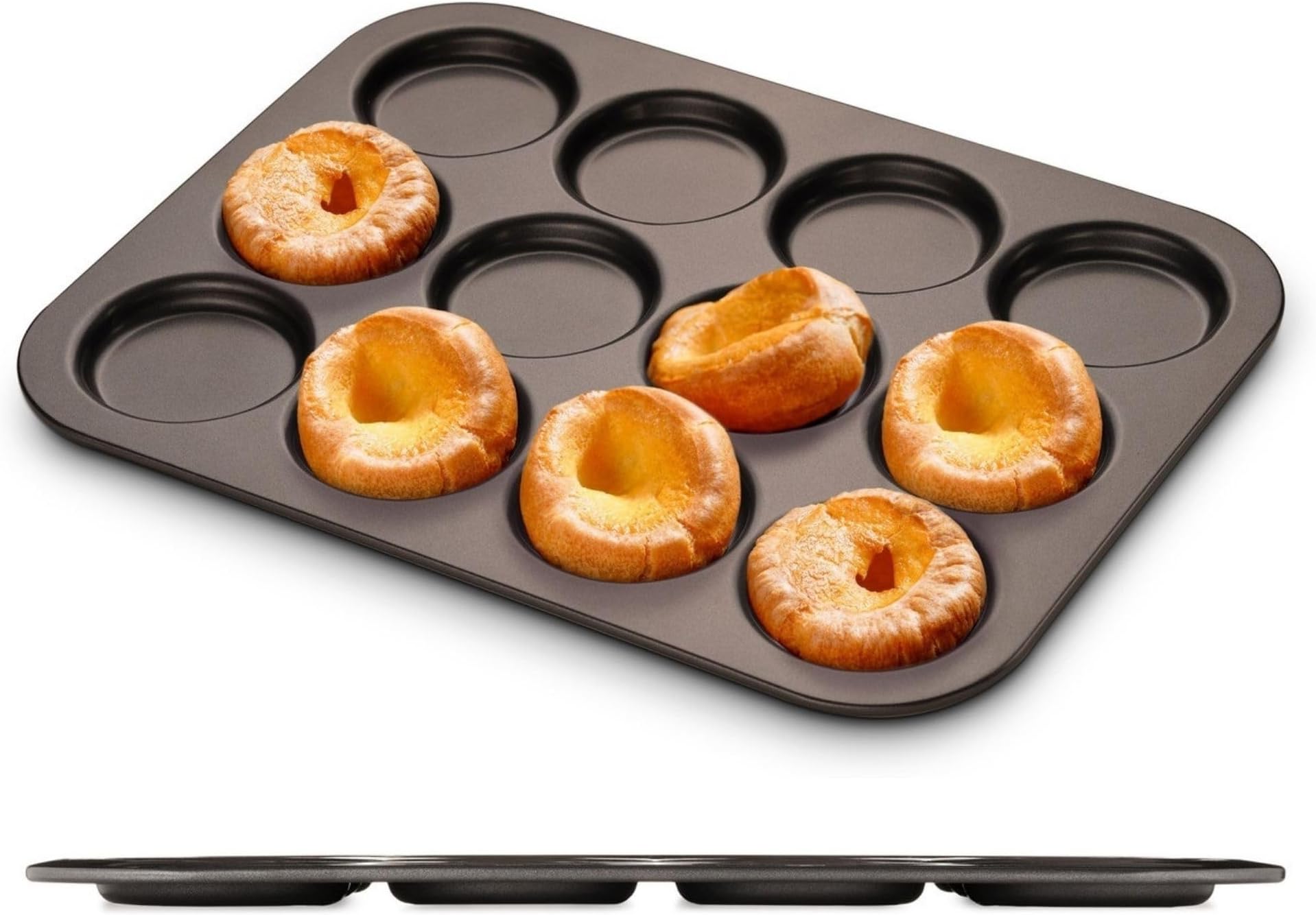 Amazon.com: MasterClass 4 Hole Yorkshire Pudding Tray with PFOA Non ...