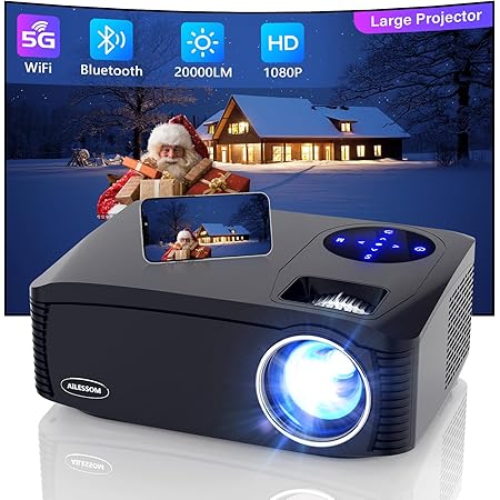 Amazon.com: EUG LCD LED Multimedia HD Video Projector 1080P Digital ...