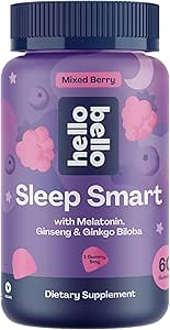 Amazon.com: Hello Bello Adult Sleep Smart Vegan Gummies with 5mg ...