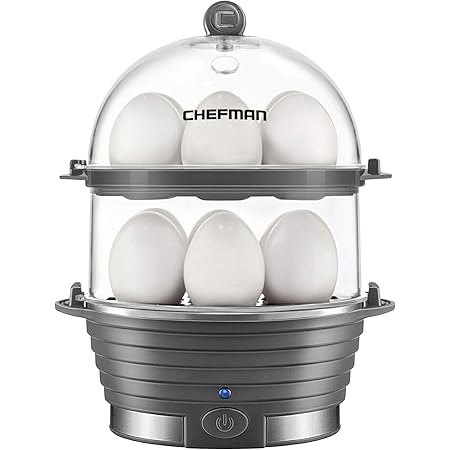 Amazon.com: BELLA Double Tier Egg Cooker, Boiler, Rapid Maker & Poacher ...