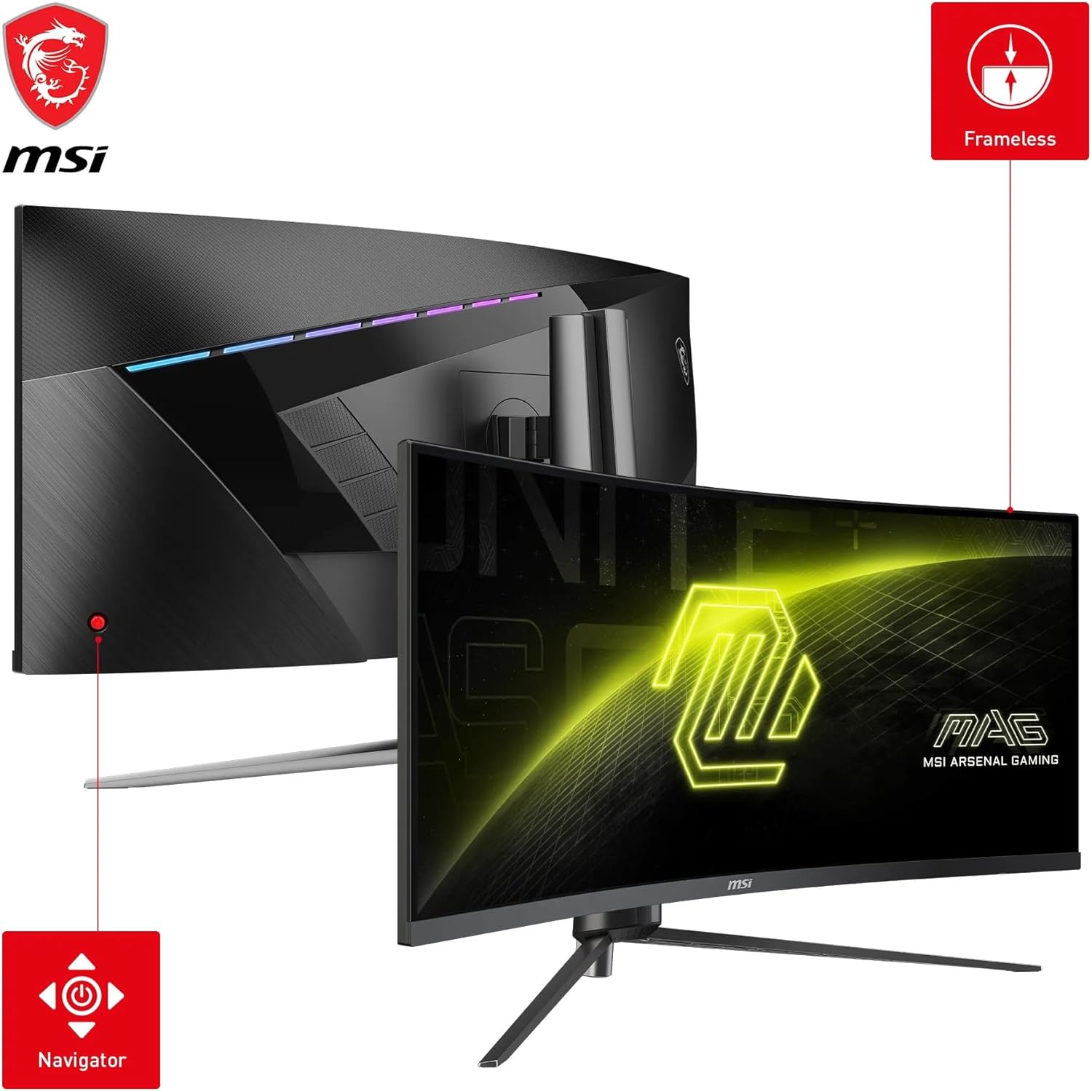 MSI MAG 345CQR UWQHD 34″, 1500R (3440 x1440) 180 Hz / 1 ms