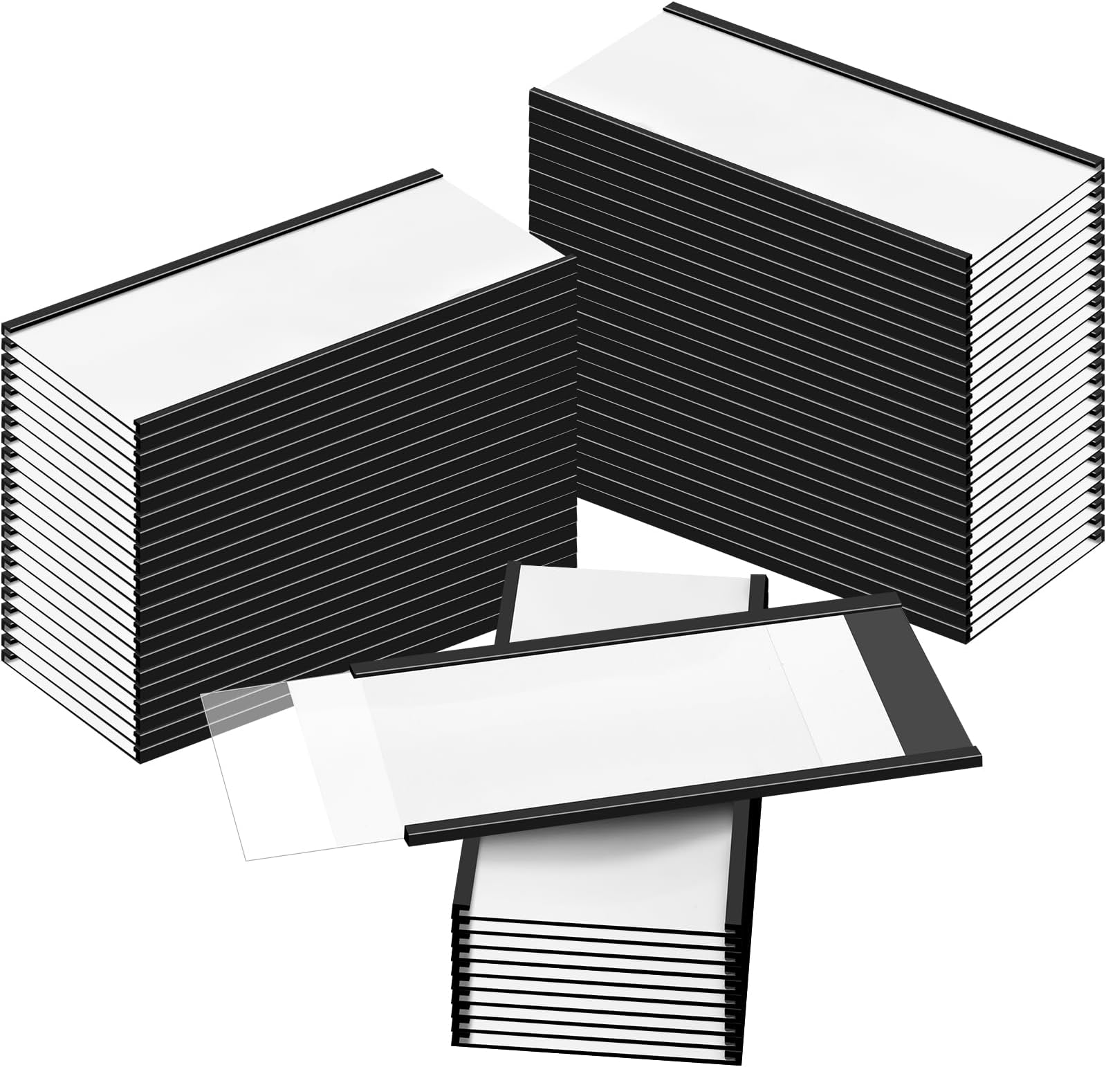 Amazon.com : Fulmoon Magnetic Label Holders 4 x 2 Inch C Channel Label ...