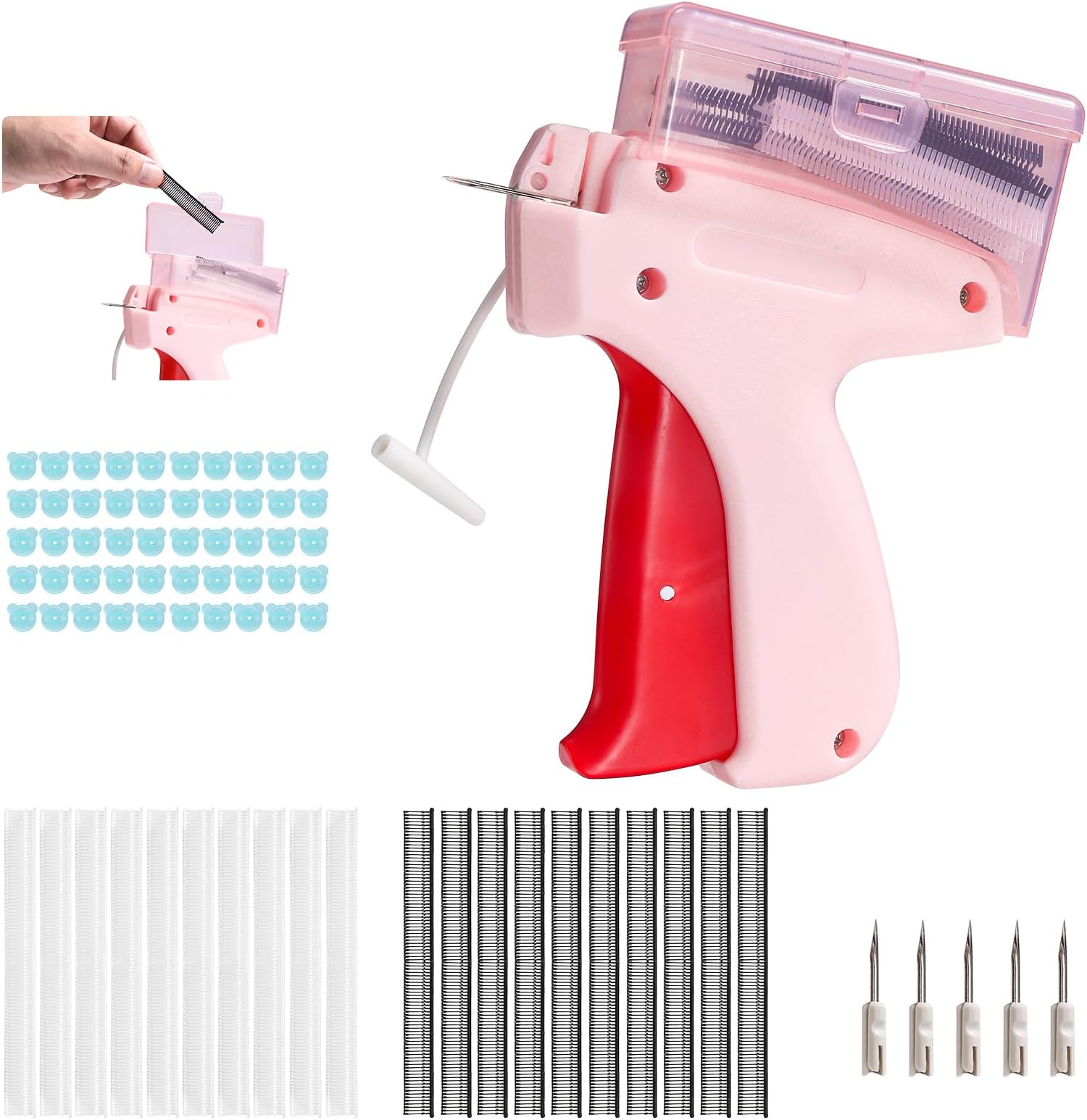 Amazon.com: Mini Stitch Gun Kit,1stitch Gun For Clothes,5000 Micro ...