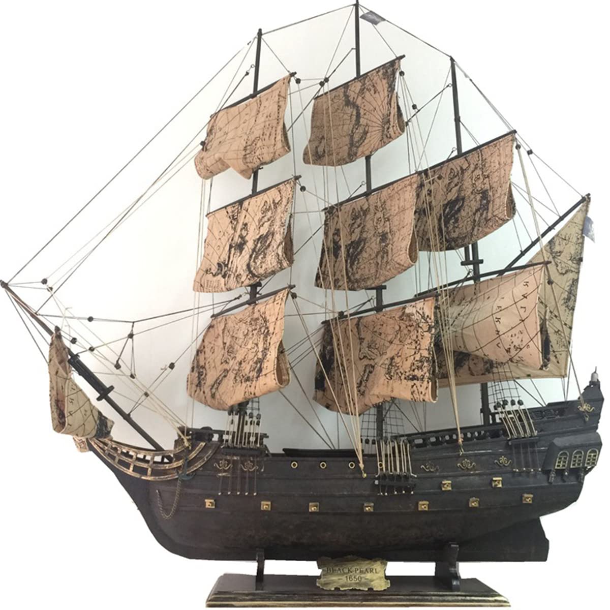 Buy Simulation of Pirates of the Caribbean Ship Model, Solid Wood Craft ...