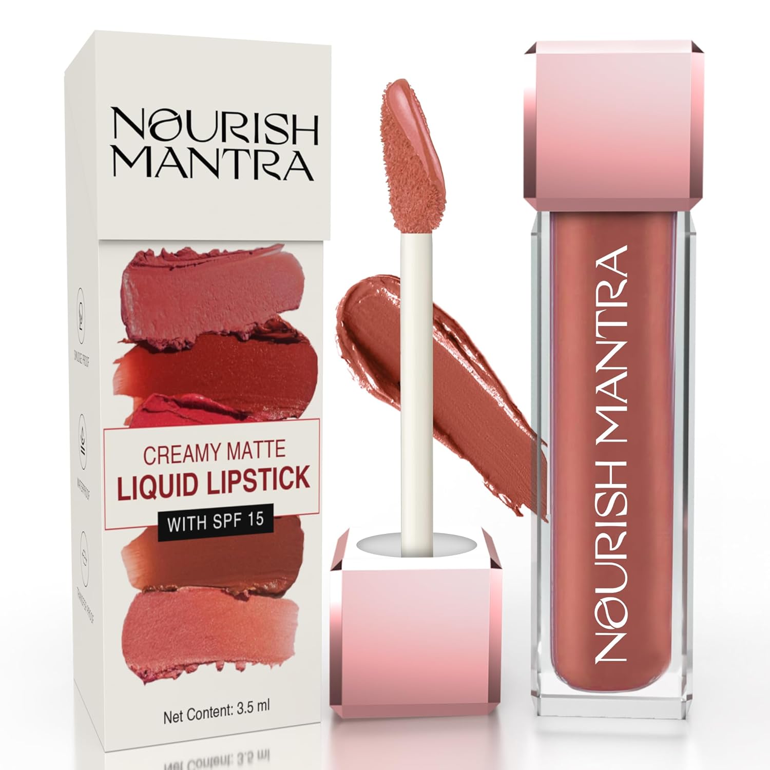 Buy Nourish Mantra’s Tedha Medha Hazelnut Lipstick (3.5ml)/ Creamy ...