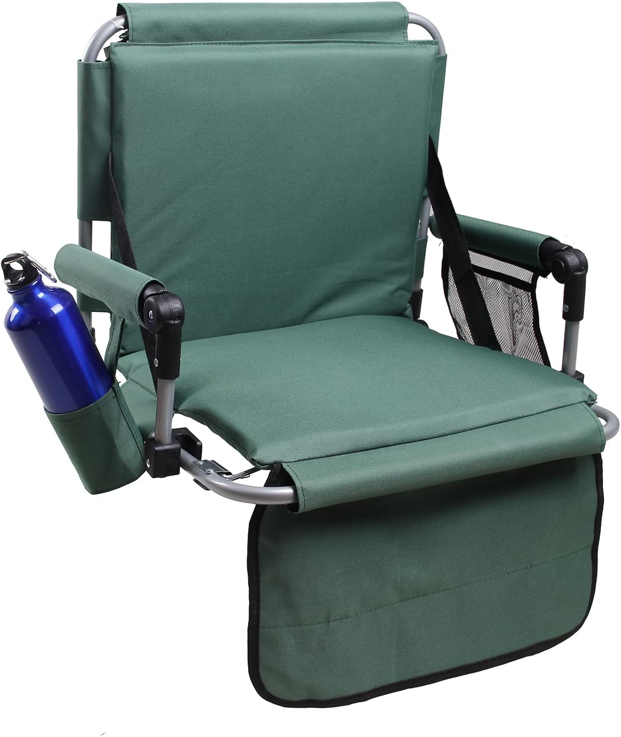 Amazon.com : LET'S CAMP Folding Stadium Seat Bleacher Chair with Cup ...