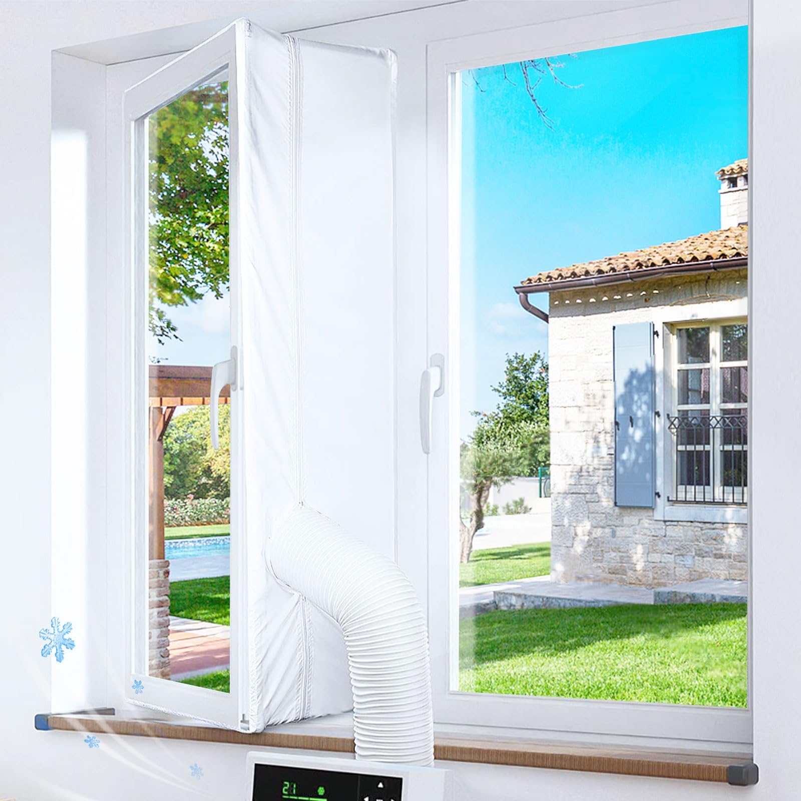 MIDEA Climatiseur Mobile Silencieux 12000 BTU avec Évacuation ...