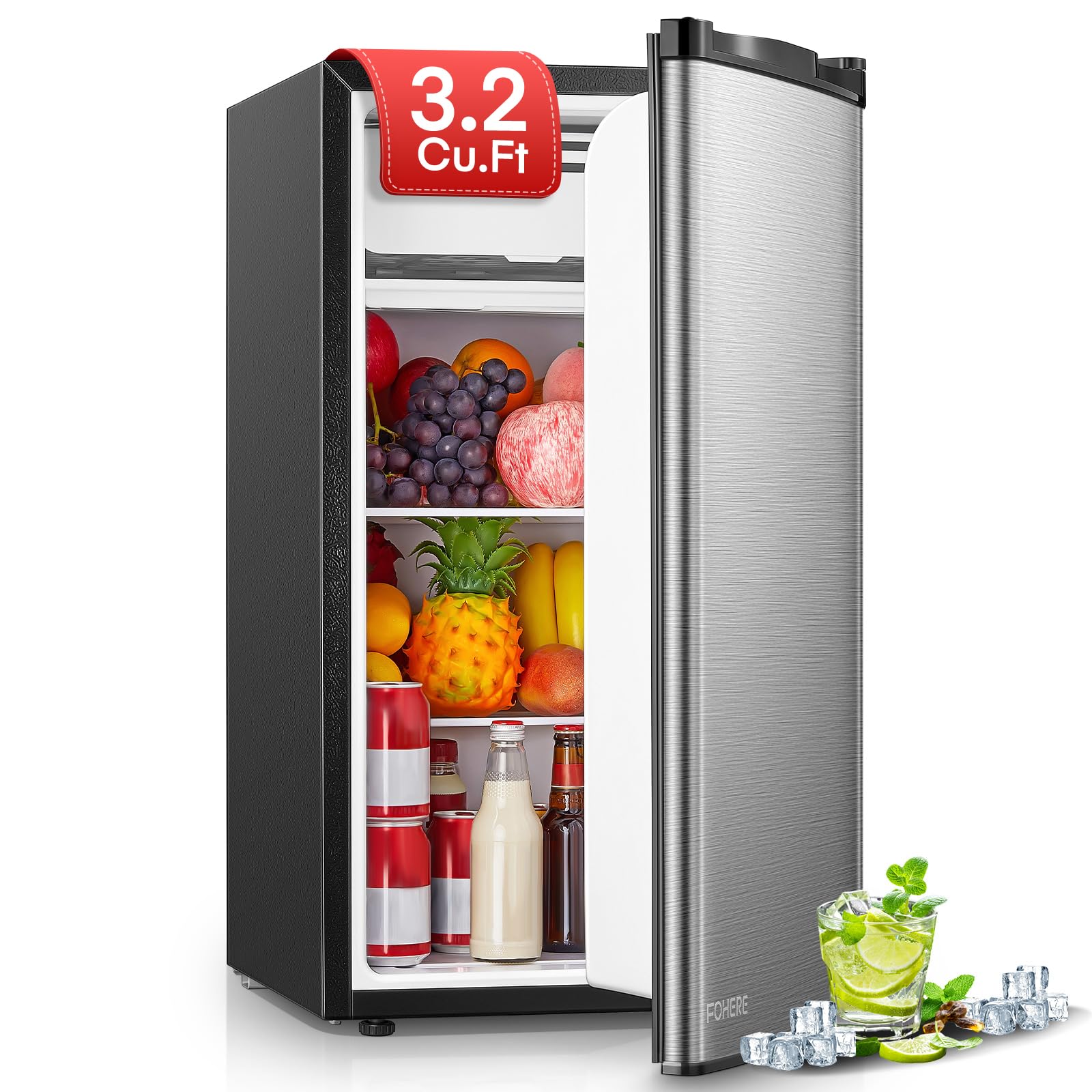 Snapklik.com : 3.2 Cu Ft Mini Fridge