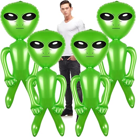 Amazon.com: Mototo 4 Pieces 63 Inch Giant Inflatable Alien Jumbo Green ...