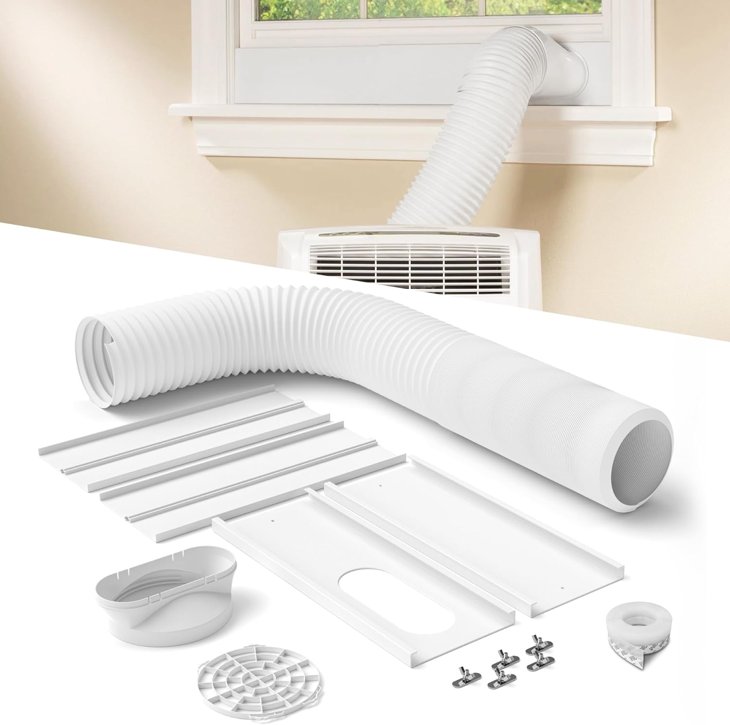 Amazon.com: Portable Air Conditioner Window Vent Kit with 80" Length, 5 ...