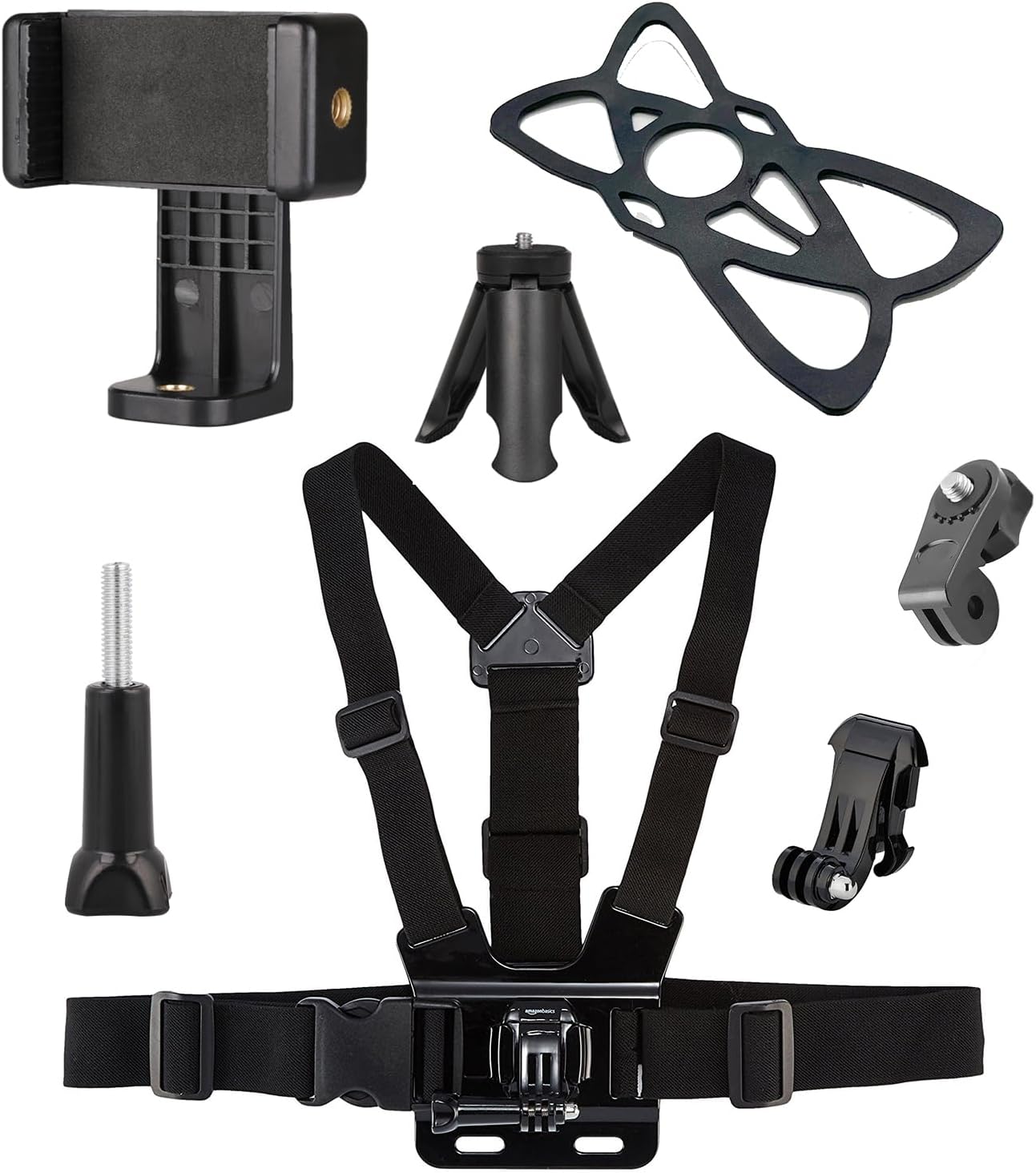 Adjustable Elastic Belt Body Mount Chest Head Strap Harness Set for ...
