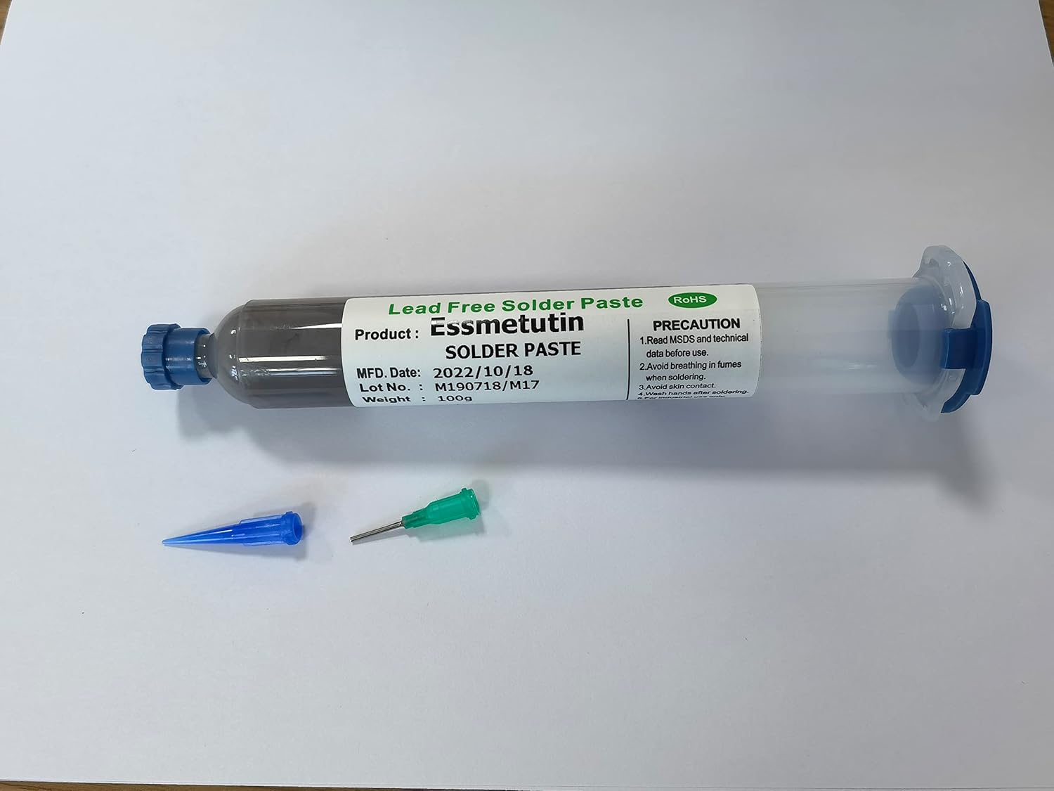 Essmetuin Sn62.8Pb36.8Ag0.4 183℃ Melting Point Solder Paste, No-Clean ...