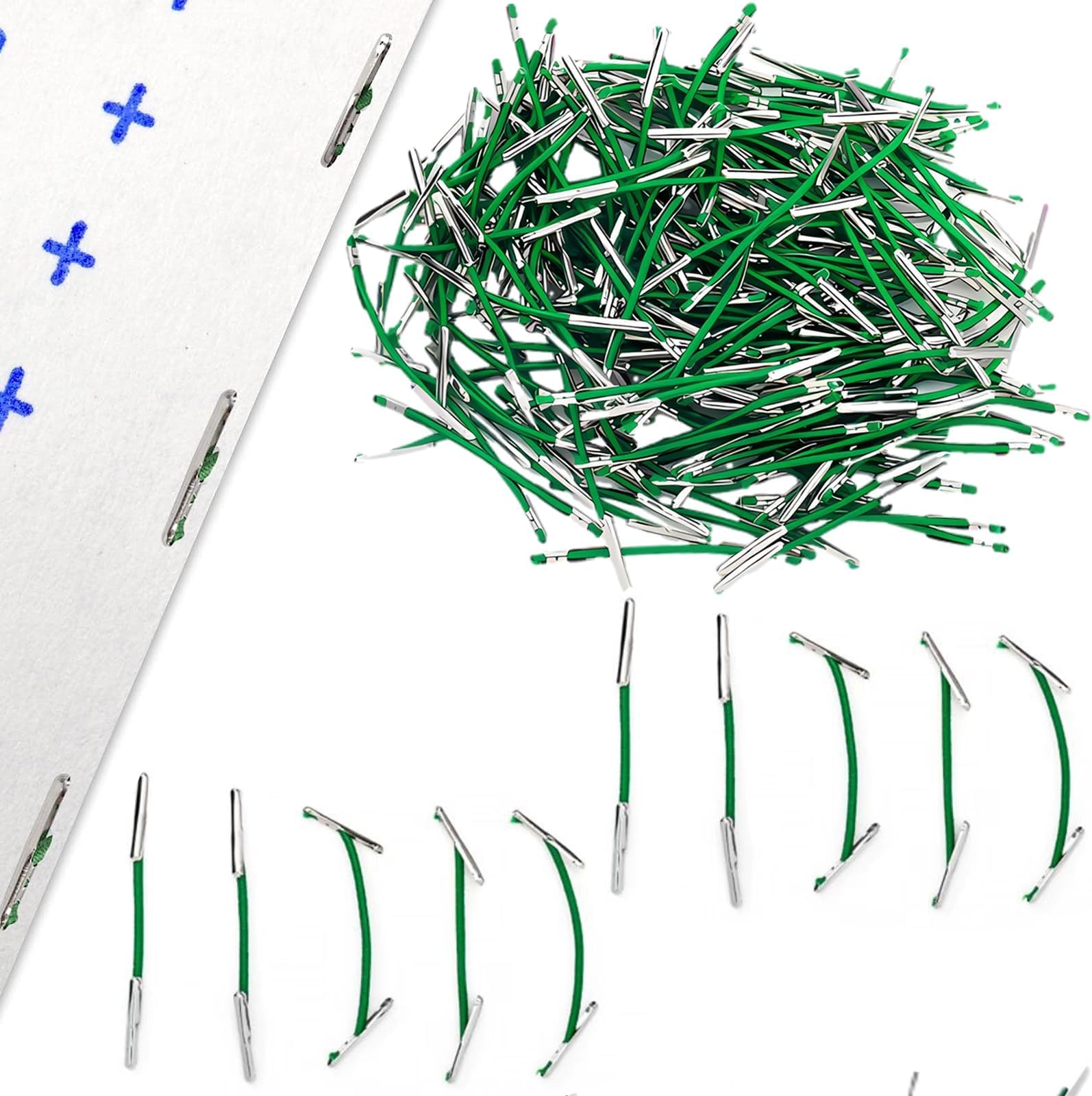 100Pcs Metal Treasury Tags, 45mm Treasury Tags Metal-Ended Stationary ...