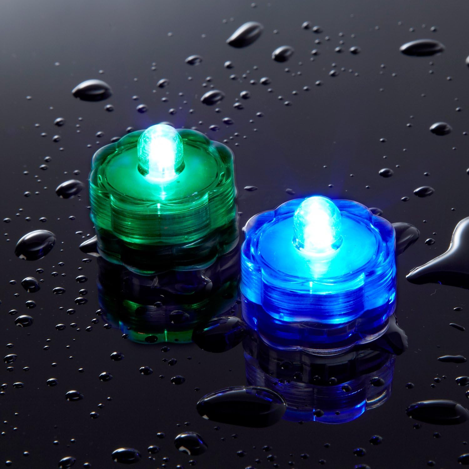 Amazon.com: Submersible Tea Lights Colour Changing LED Underwater ...