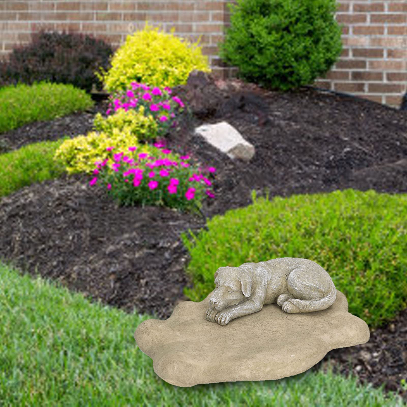 Snapklik.com : Dog Garden Statue, 5.5in Mini Puppy Garden Memorial ...