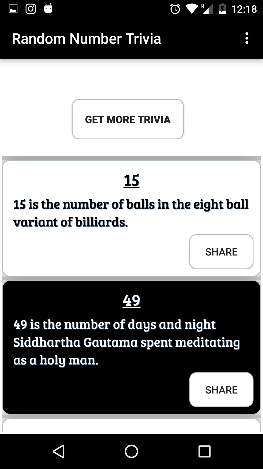 Random Number Trivia - App on Amazon Appstore