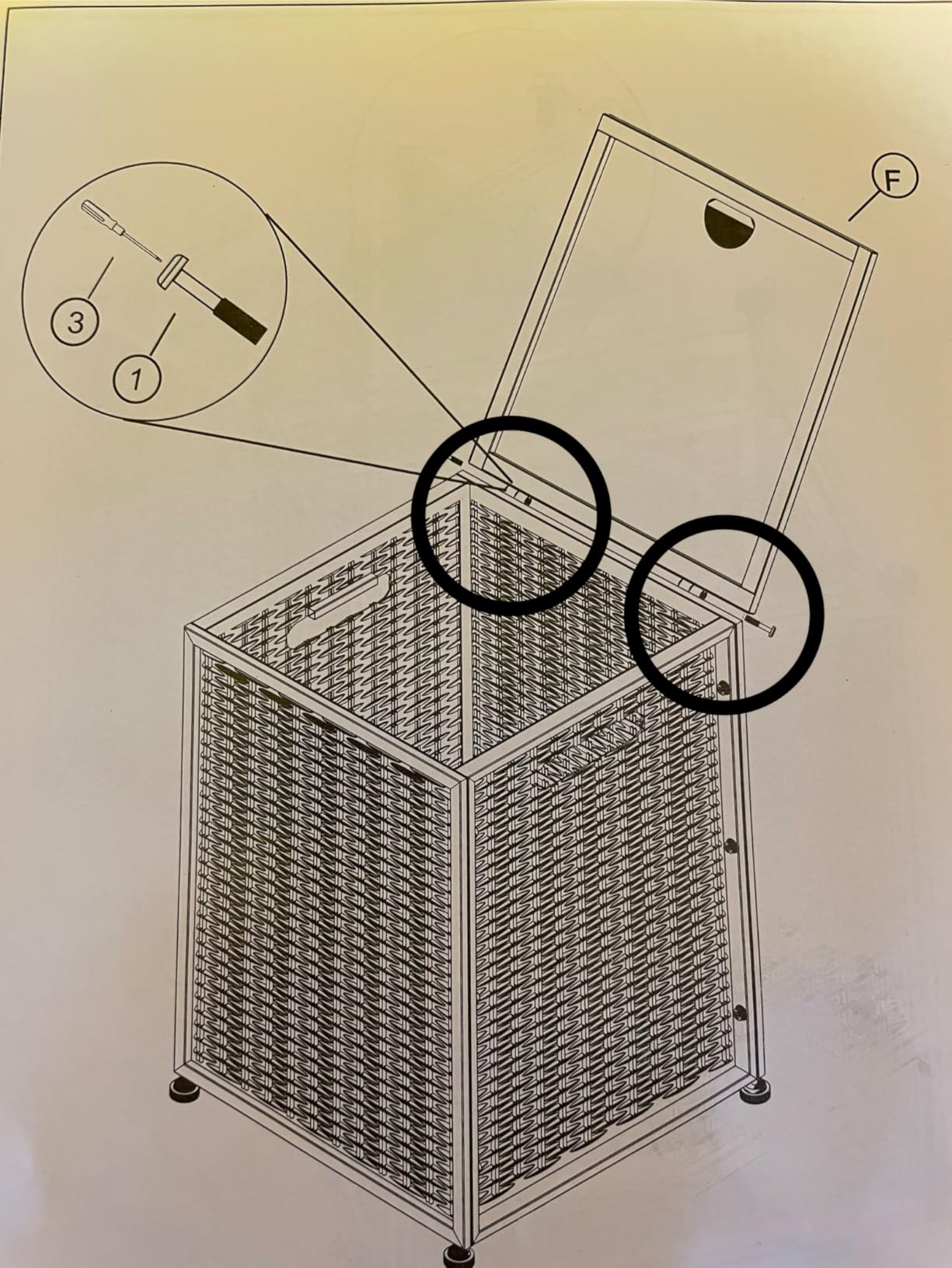 Amazon.com : 20 LB Propane Tank Hideaway Table with Side Handles，Sturdy ...