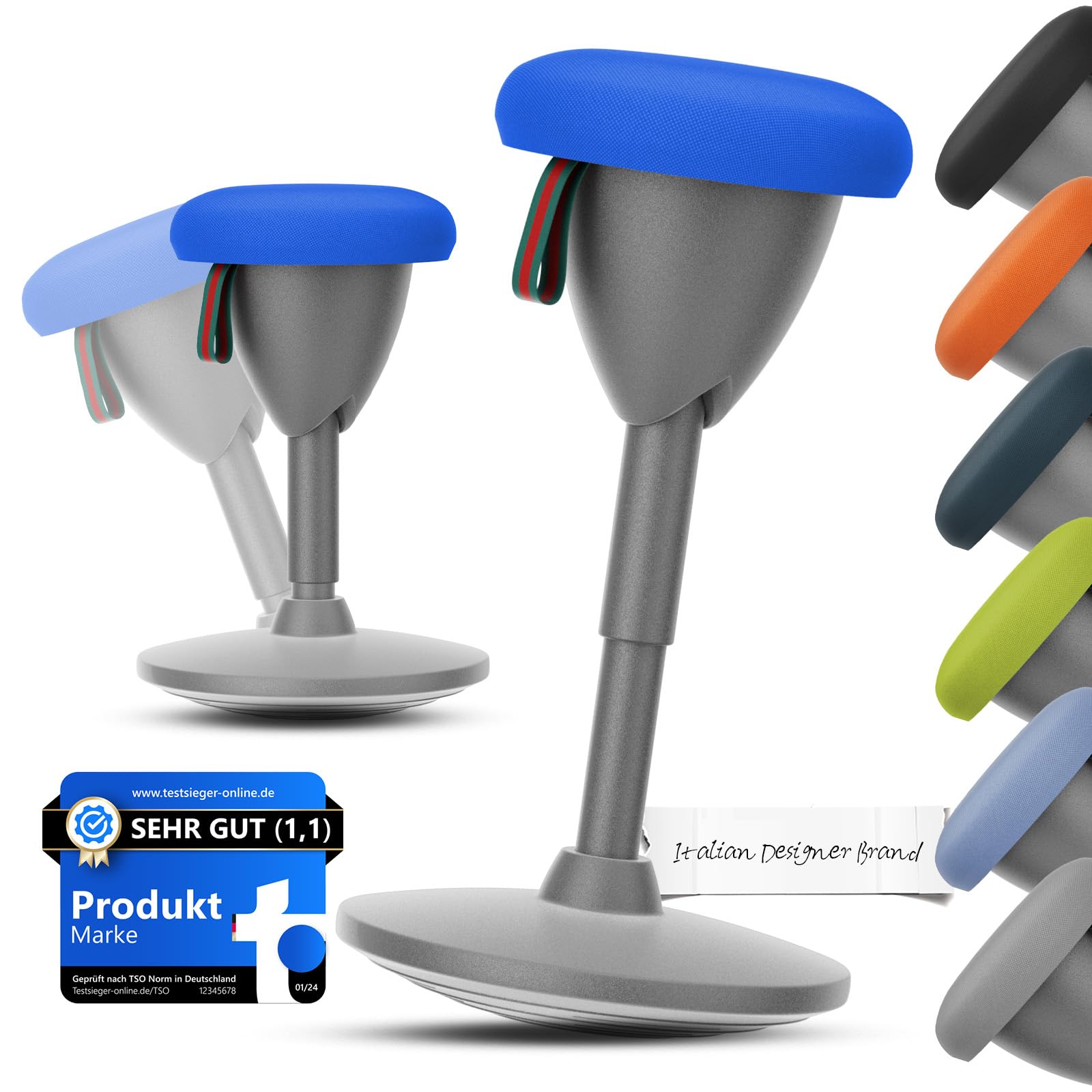 Snapklik.com : XJ-HOME Height Adjustable Active Motion Stool, Standing ...