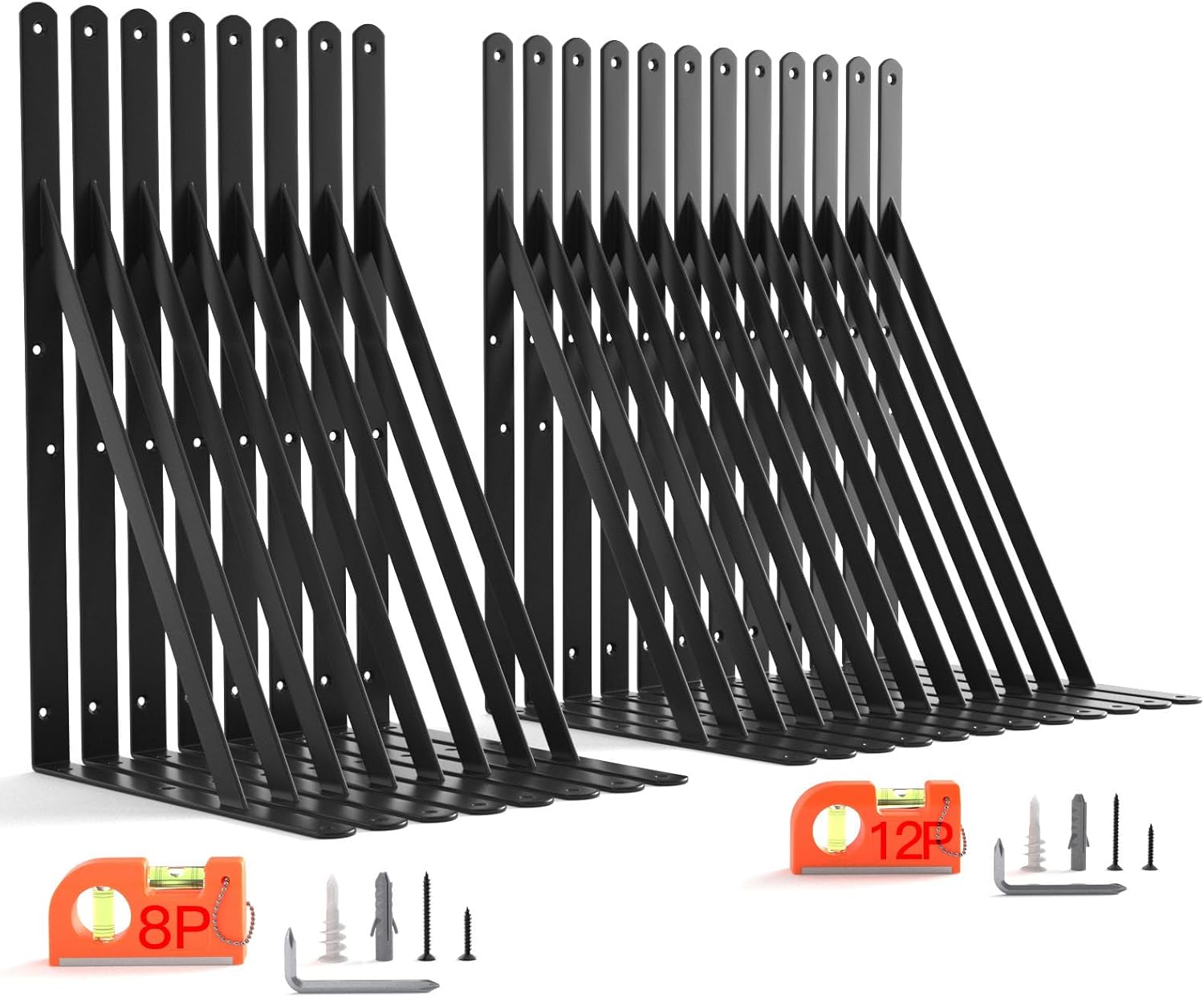 Amazon.com: LEOPO Heavy Duty Shelf Support Angle Brackets ,20-Pack 18 ...