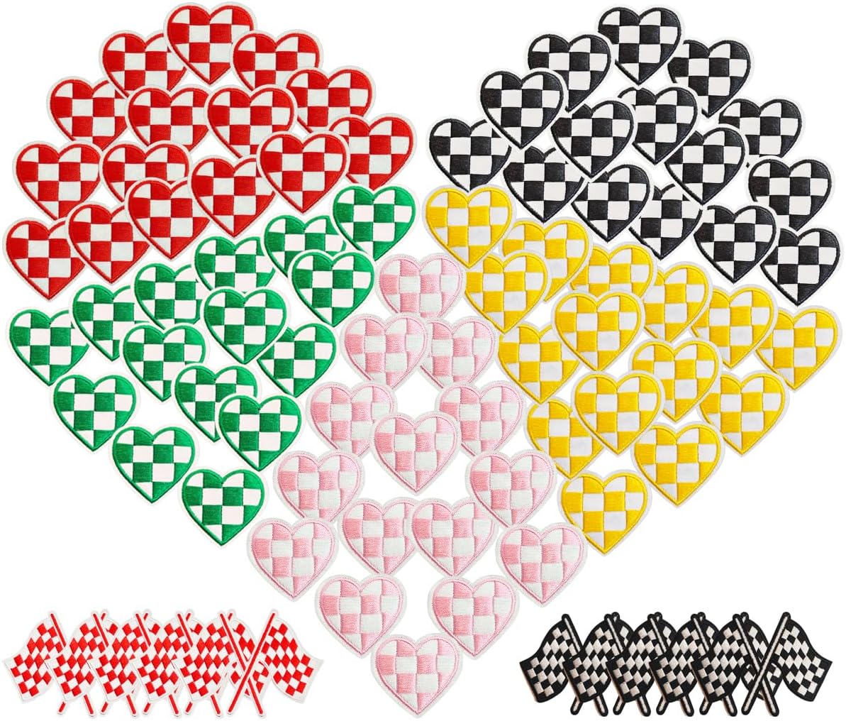 Amazon.com: Deokdam 75PCS 5Colors Lightning Iron-on/Sew-on Embroidered ...