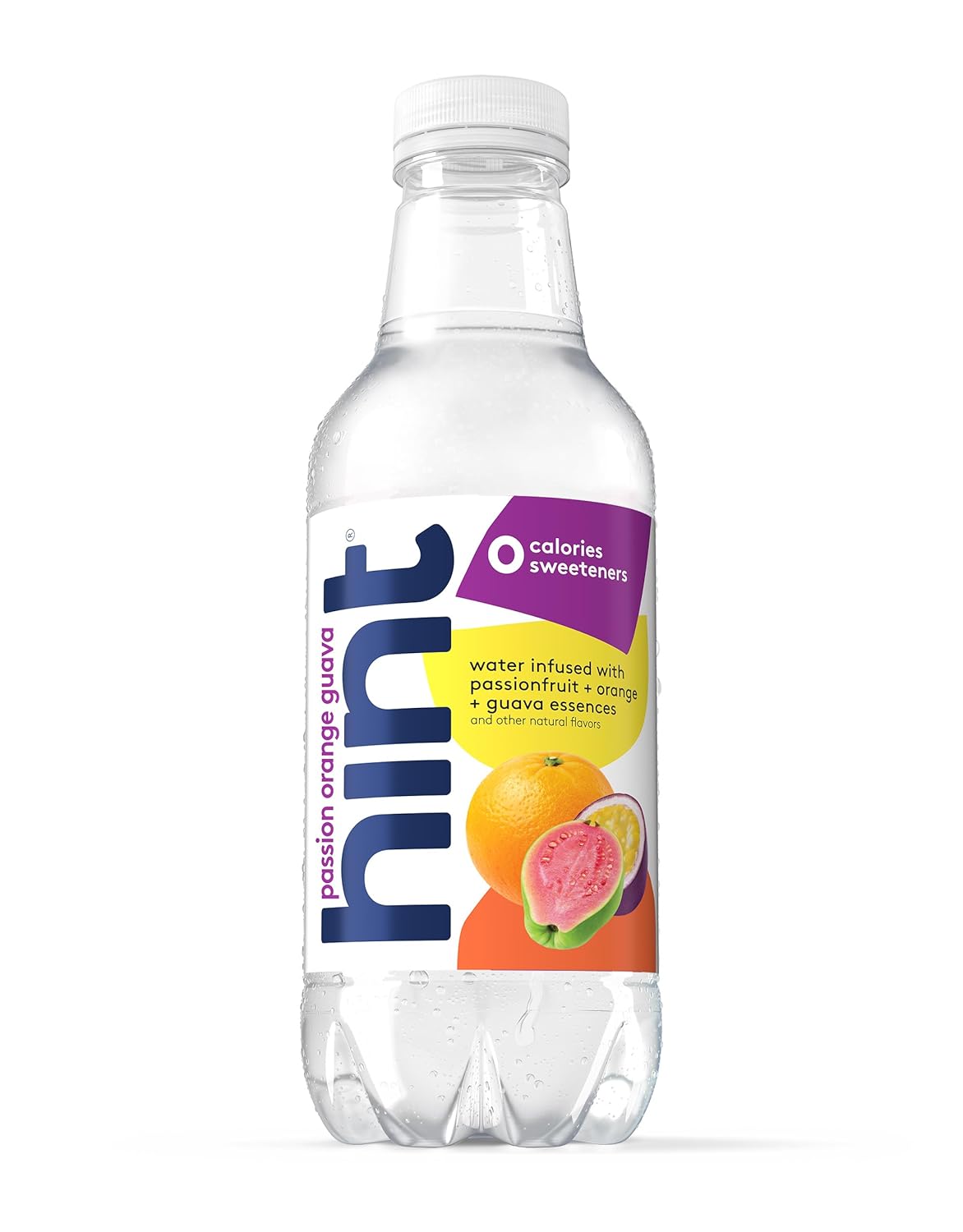 Amazon.com: Hint Water Passionfruit, Orange, Guava (Pack of 12) 16 Oz ...