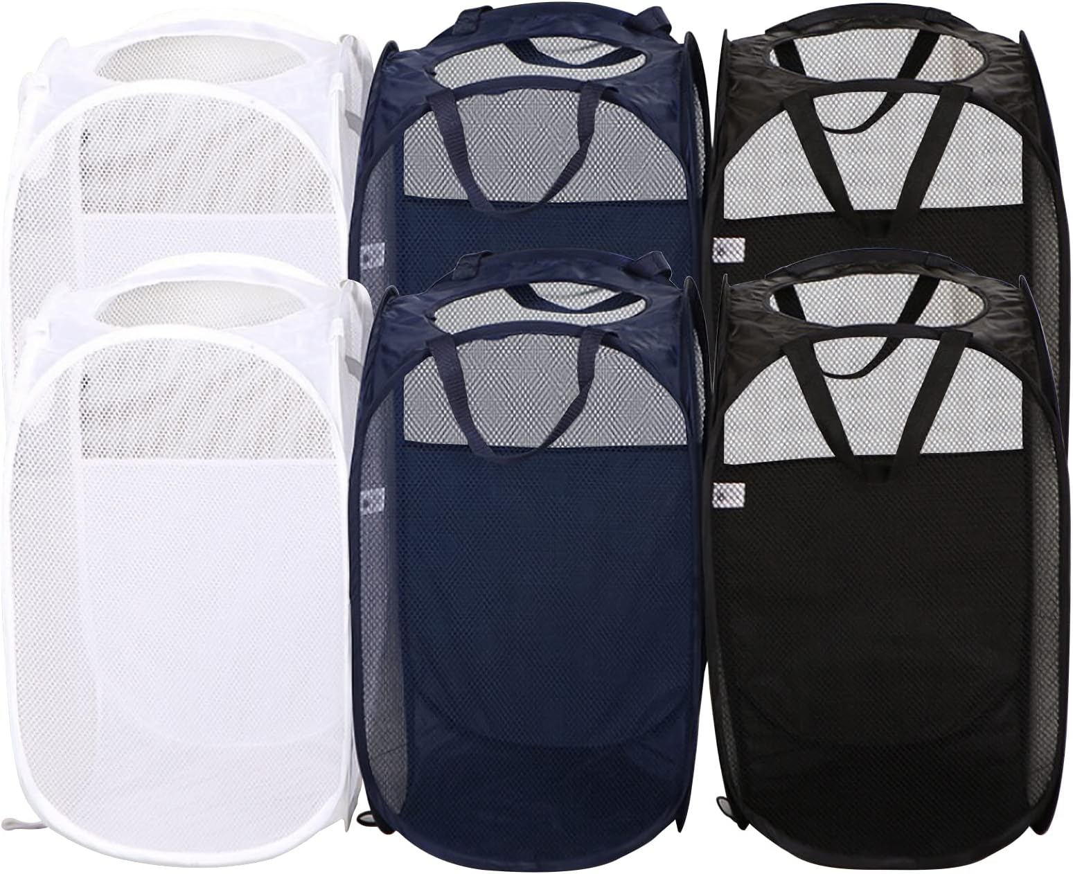 Amazon.com: BENJUNC 2 laundry baskets, pop-up laundry baskets, foldable ...