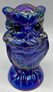 Amazon.com: Owl Toby Jar - Imperial Glass Mould (Cobalt Blue Carnival ...