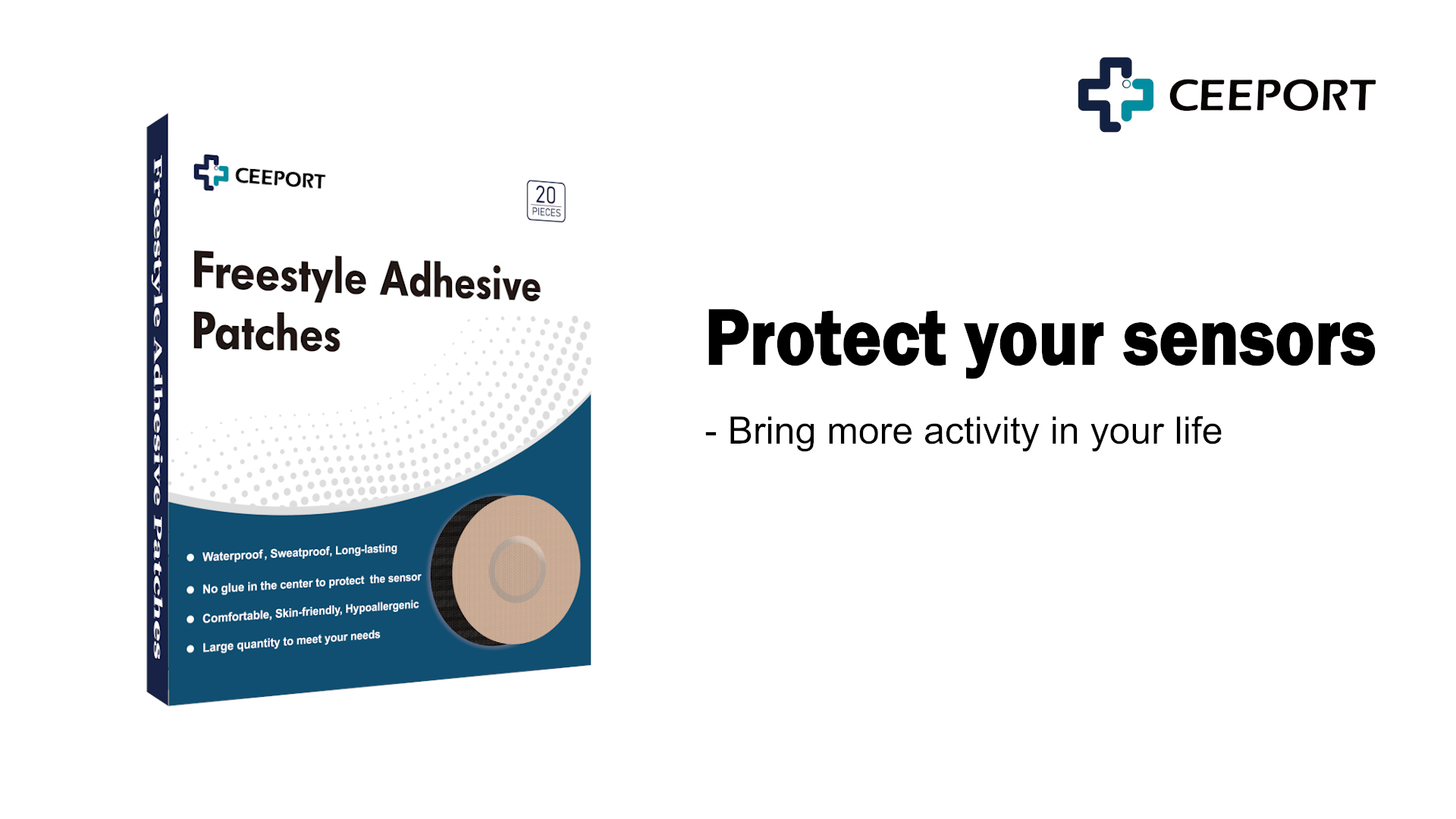 Watch Ceeport Freestyle Adhesive Patch﹙20 Pack﹚ on Amazon Live