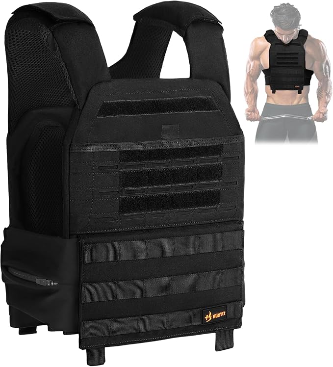 HUNTIT Weighted Vest Adjustable Tactical Weight Vest for Men and Women ...