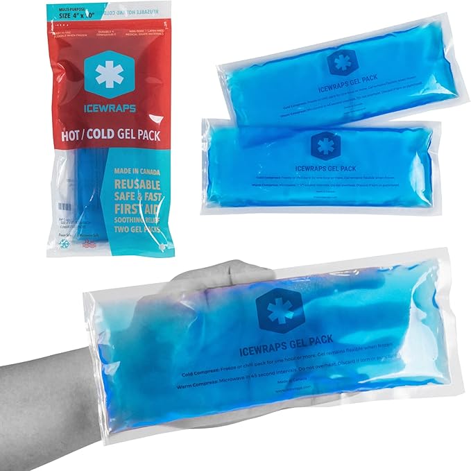 Amazon.com: ICEWRAPS 4"x10" Reusable Perineal Ice Packs for Postpartum ...