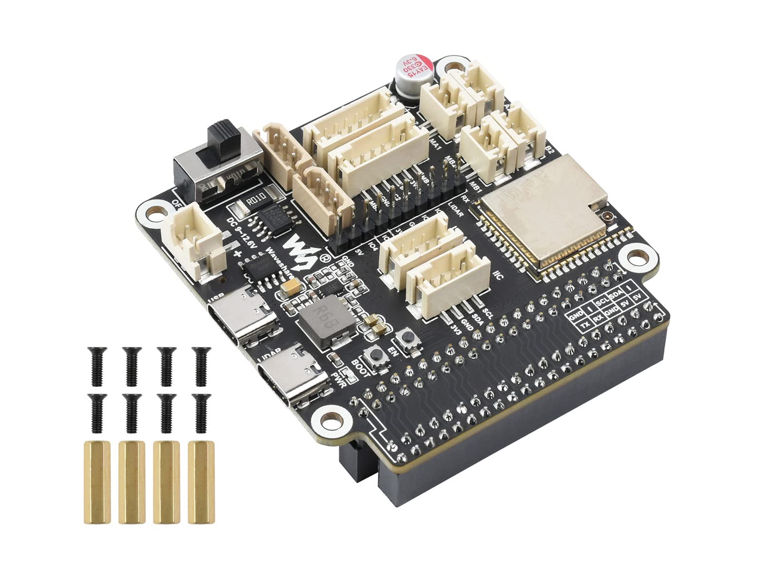 Amazon.com: Waveshare General Driver Board for Robots, Based on ESP32 ...