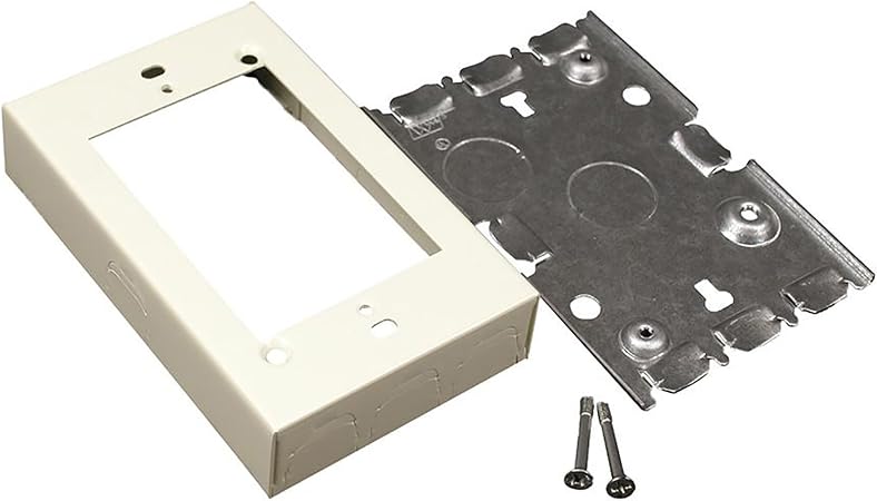 Amazon.com: Wiremold Legrand 5751WH 1- Gang Extension Box Adapter Flush ...